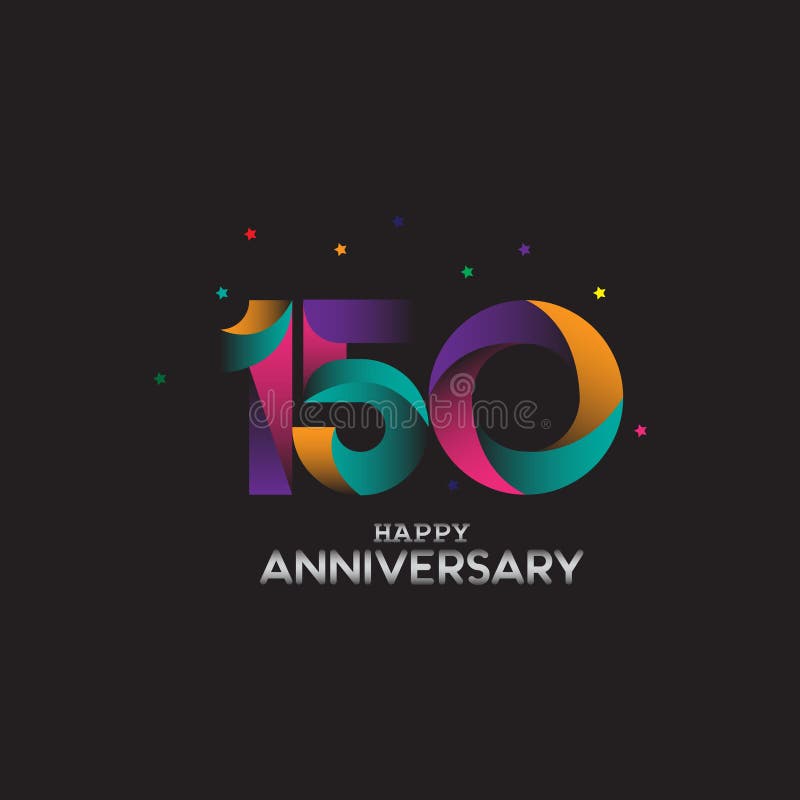 150 Anniversary Vector Concept Template Design Illustration Stock ...