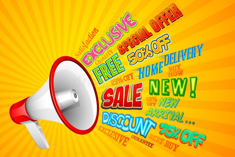 Annonce illustration de vecteur. Illustration du matériel - 26452178