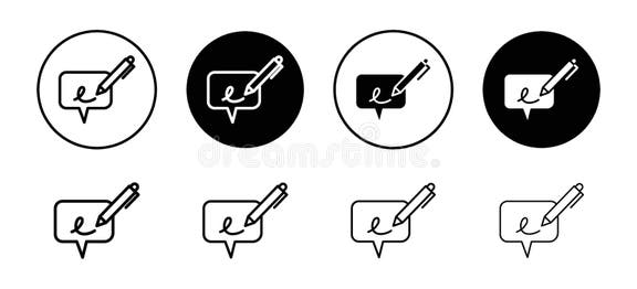 Annotation Vector Icon Set Collection. Annotation Outline Flat Icon ...