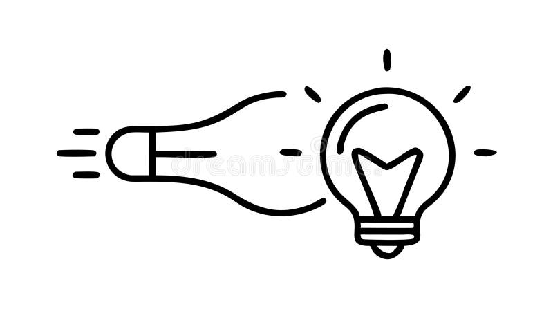 Announce Idea Outline Icon, Public Communication and Innovation, Vector ...