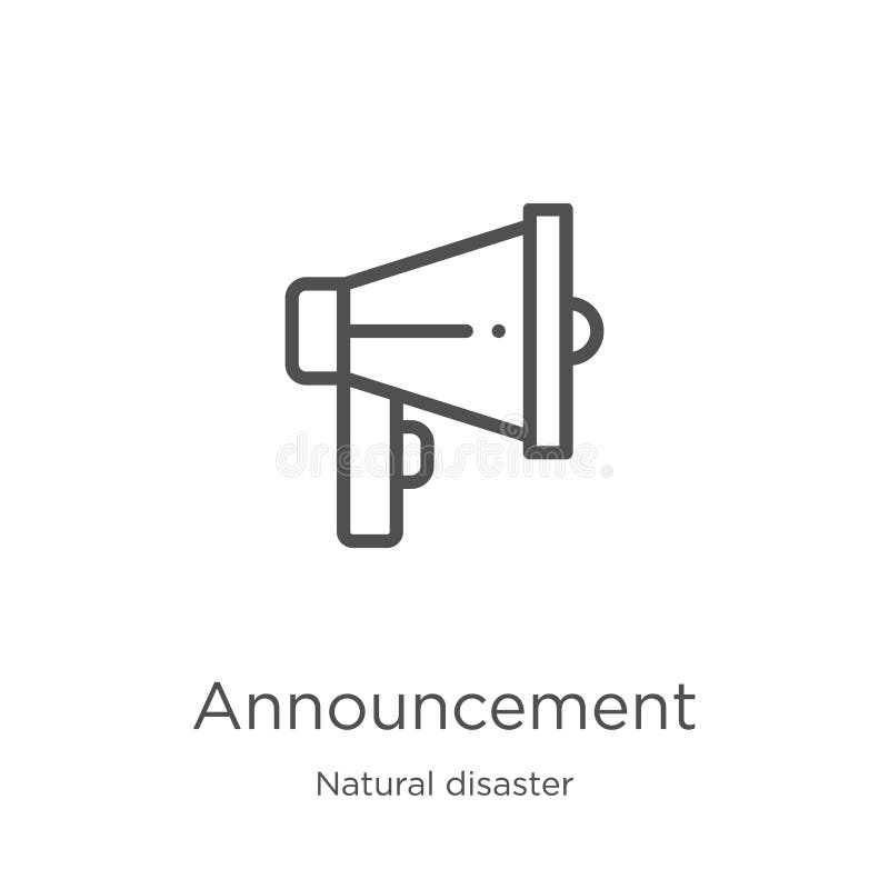 Announce Icon Vector from Customer Engagement Collection. Thin Line ...