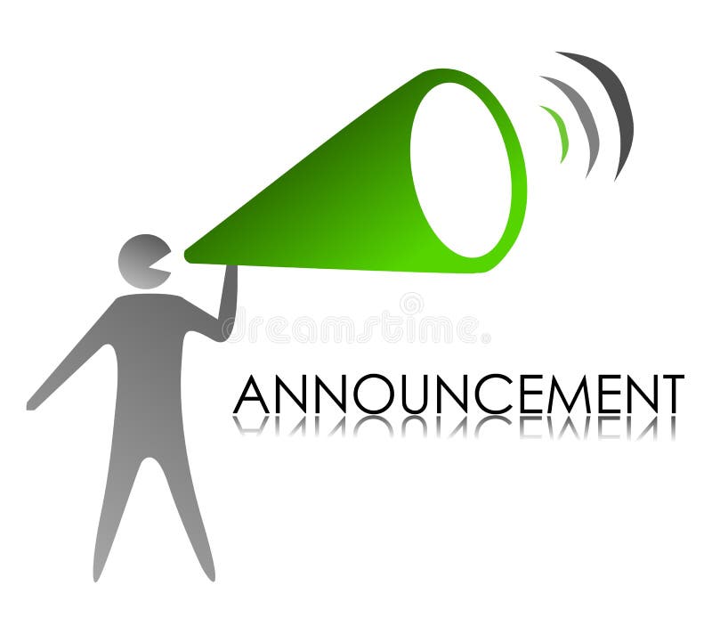 Announcement stock illustration. Illustration of rolled - 1050516