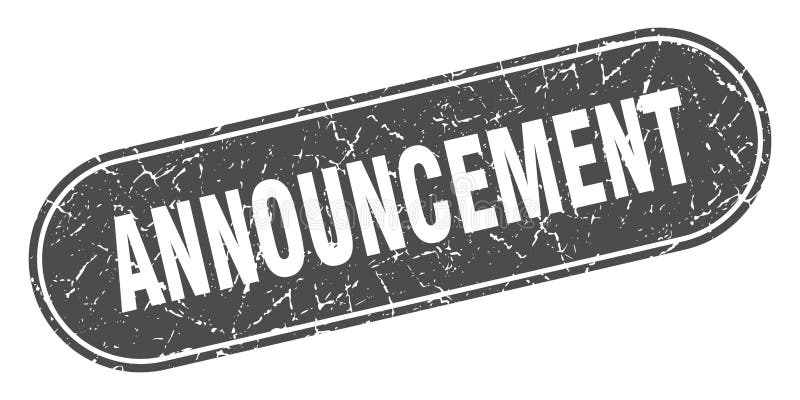 Announcement stock vector. Illustration of vector, emblem - 120415448