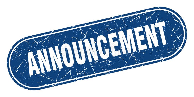 Announcement sign stock vector. Illustration of label - 160382939