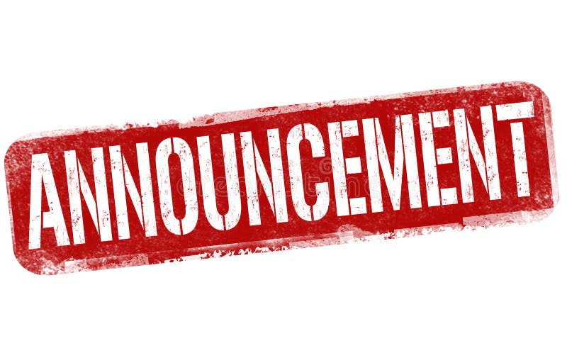 Announcement sign stock vector. Illustration of gray - 160381723