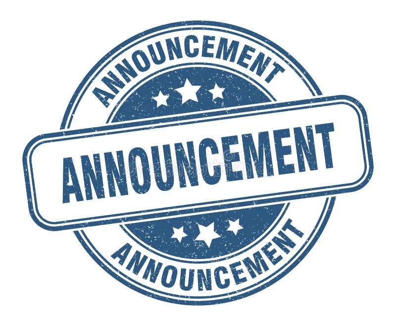 Announcement Stamp. Announcement Square Grunge Sign Stock Vector ...