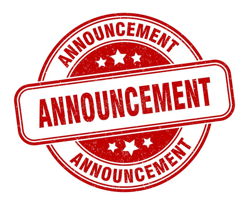 Announcement Stamp. Announcement Round Grunge Sign Stock Vector ...