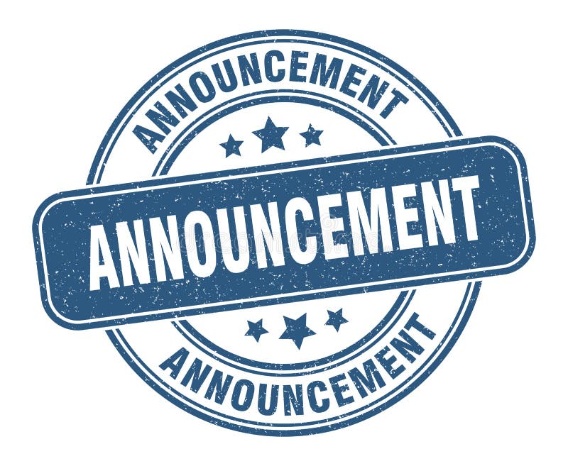 Announcement Stamp. Announcement Round Grunge Sign Stock Vector ...