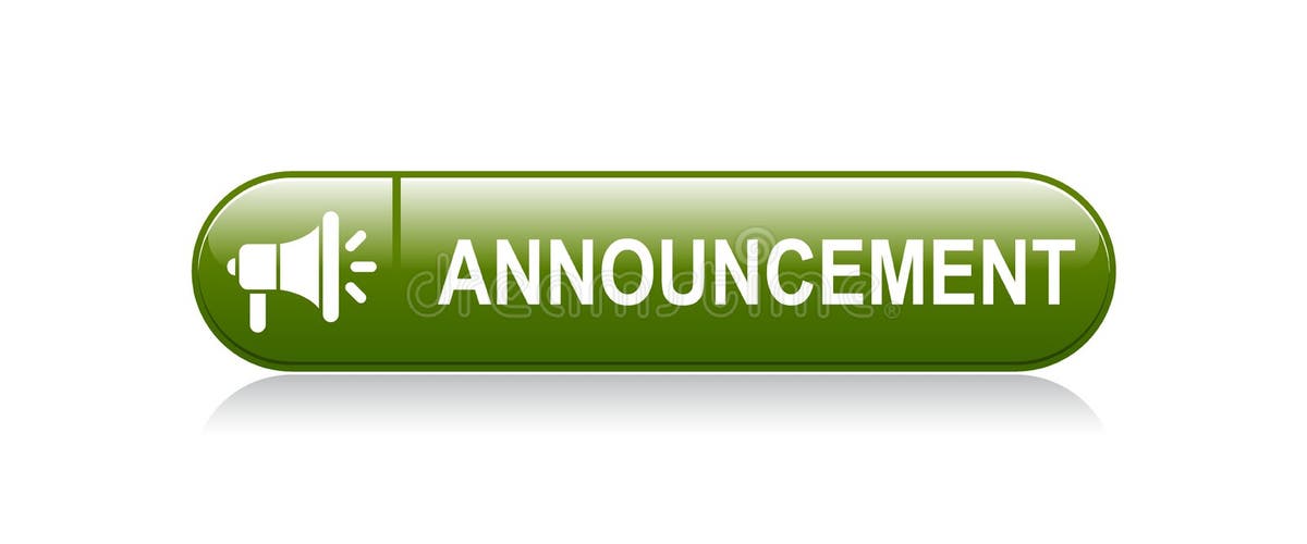 Announcement Button Stock Illustrations – 24,266 Announcement Button ...