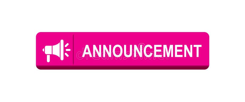 Announcement web button stock illustration. Illustration of high - 122712907