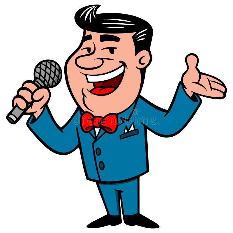 Announcer stock vector. Illustration of news, microphone - 53440704