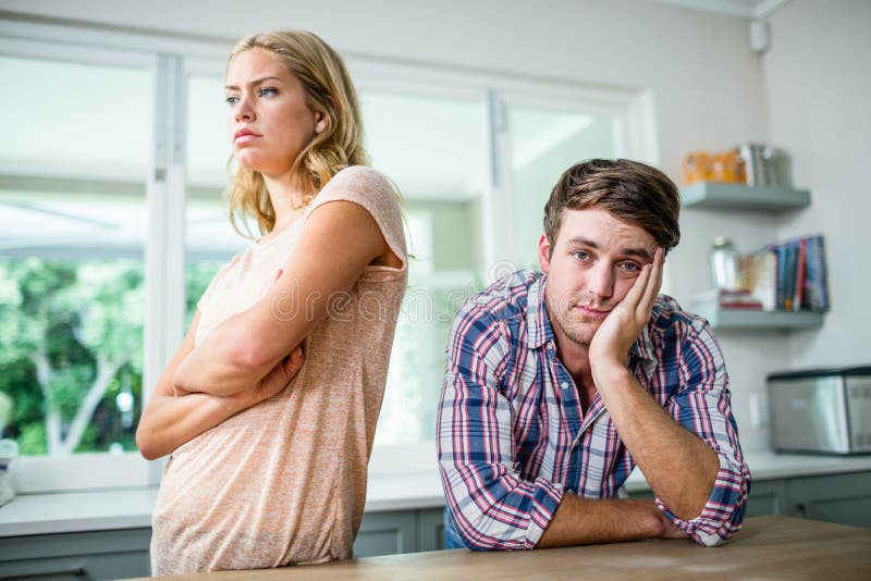 Annoyed Couple Ignoring Each Other Stock Image - Image of difficulties ...