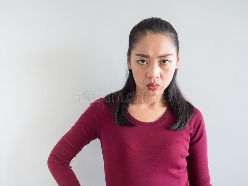 Annoyed and unhappy woman. stock image. Image of employee - 91099265