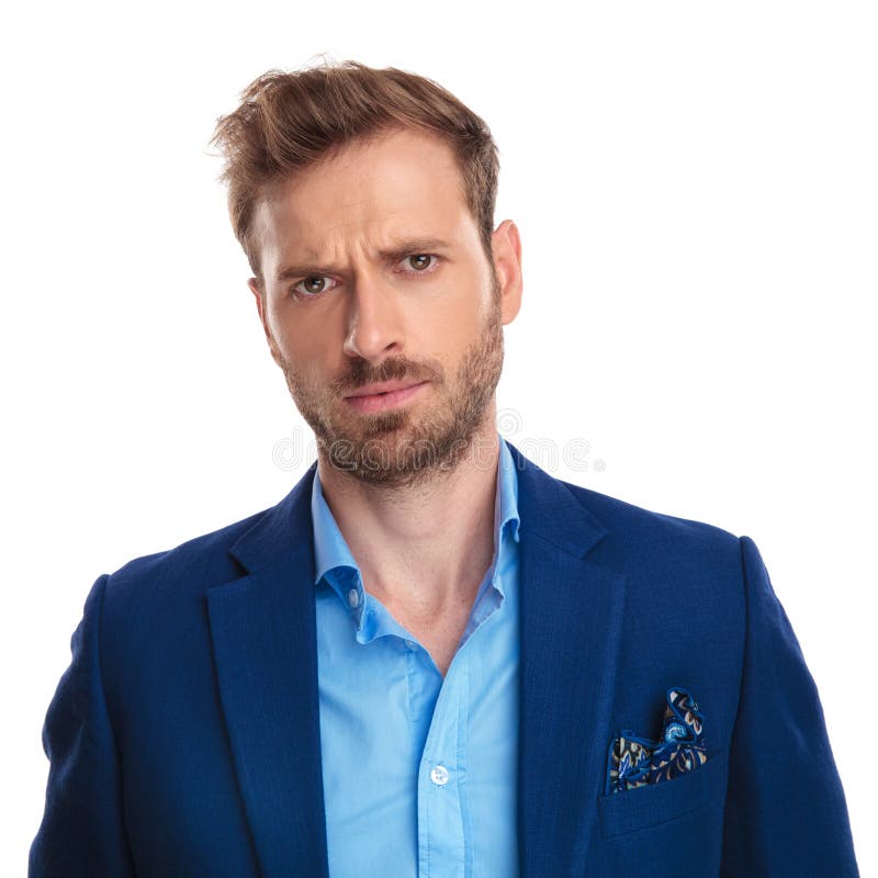 Annoyed young business man stock photo. Image of closeup - 128778474 Annoyed young business man stock photo. Image of closeup - 128778474