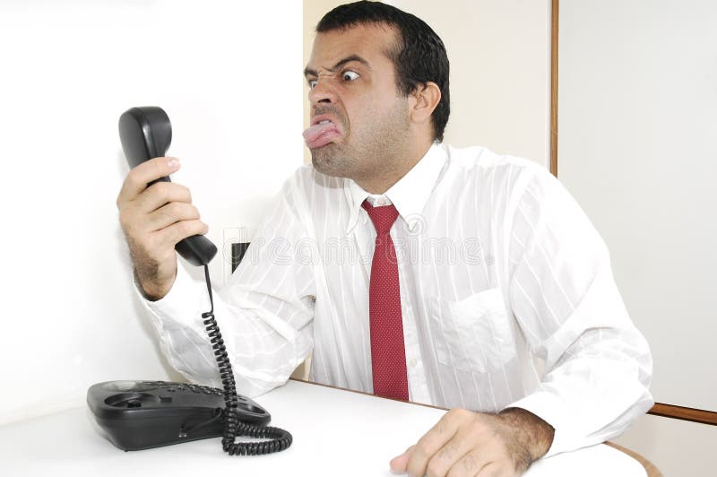 Annoying Customer stock photo. Image of masculine, expression - 1114328