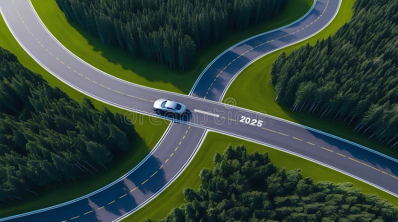 Annual Business Progression Plan into 2025 - Road To Success Stock ...