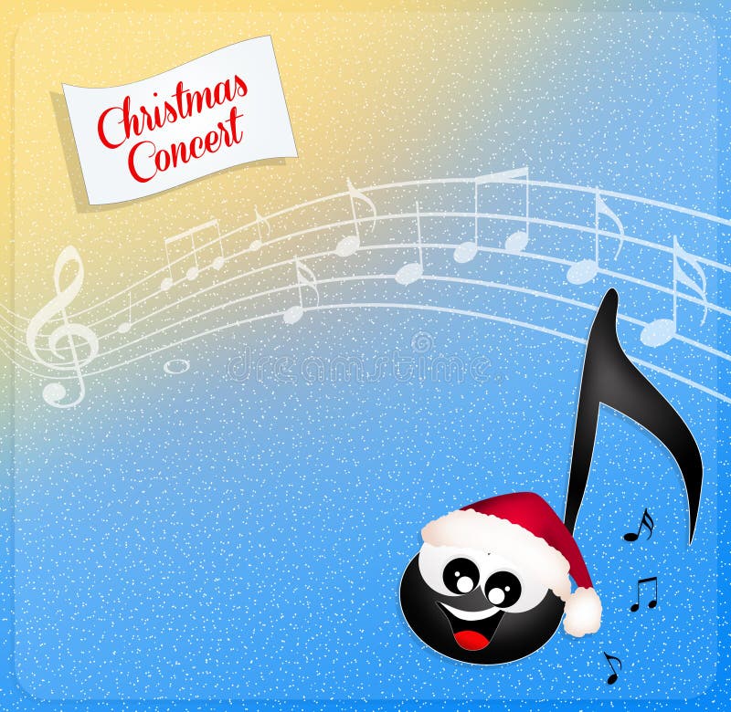 Annual Christmas concert stock illustration. Illustration of ...