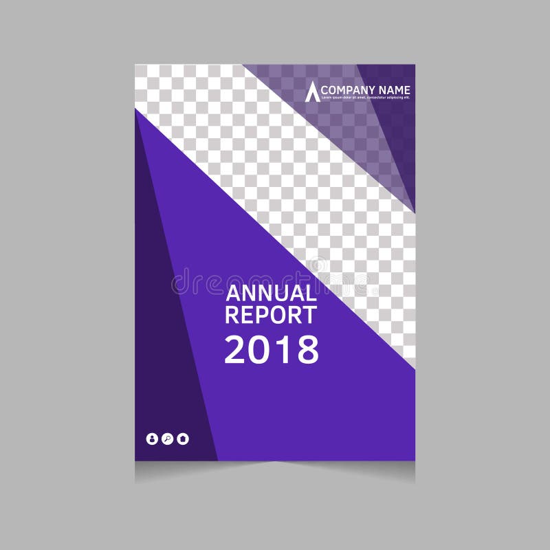 Annual Cover Layout Design. Front Page, Book Cover Template Design ...