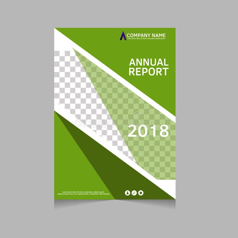 Annual Cover Layout Design. Front Page, Book Cover Template Design ...