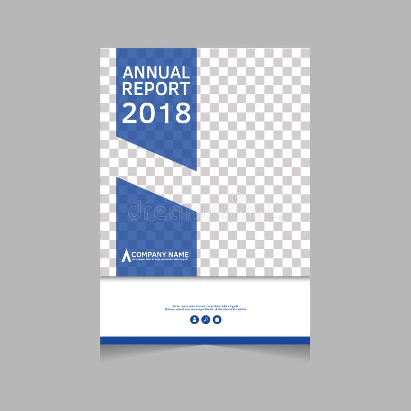 Annual Cover Layout Design. Front Page, Book Cover Template Design ...