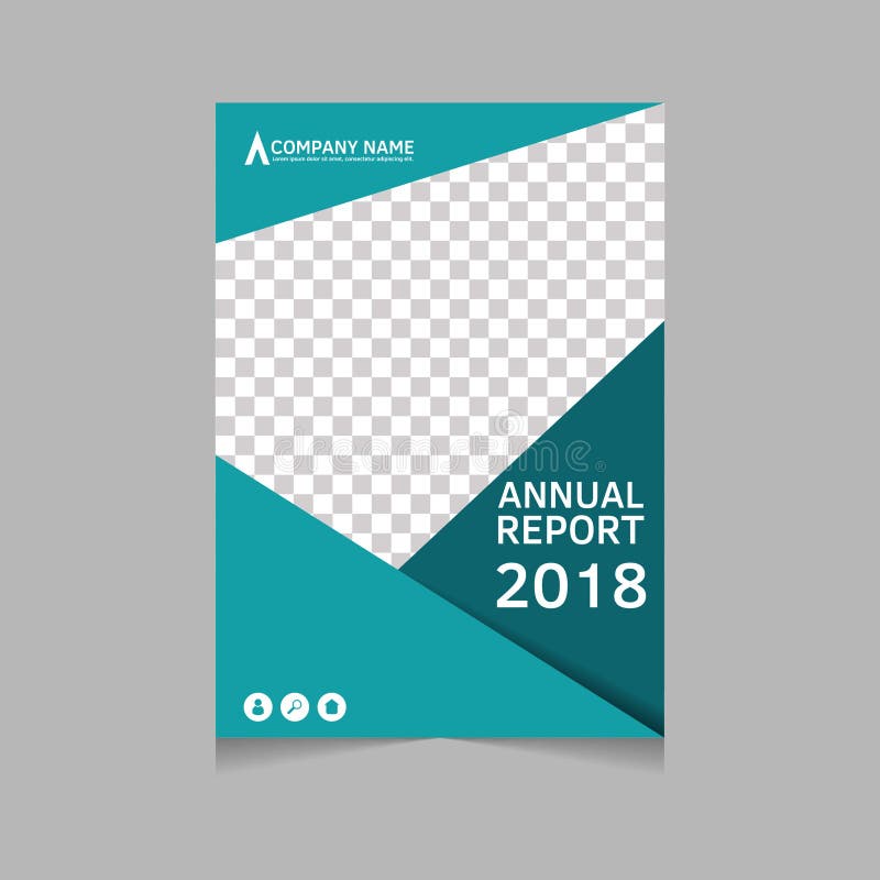 Annual Cover Layout Design. Front Page, Book Cover Template Design ...