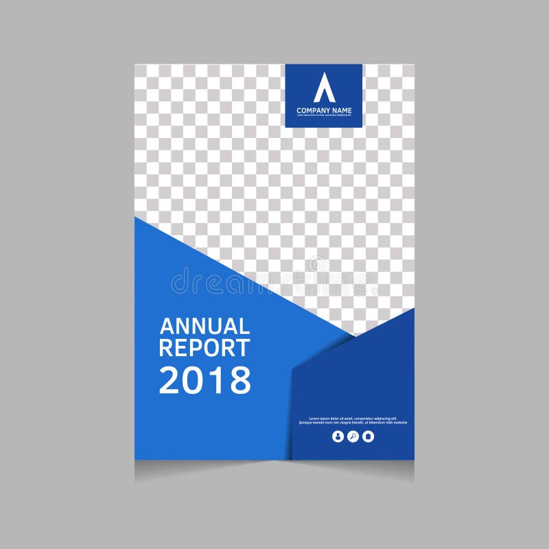 Annual Cover Layout Design. Front Page, Book Cover Template Design ...