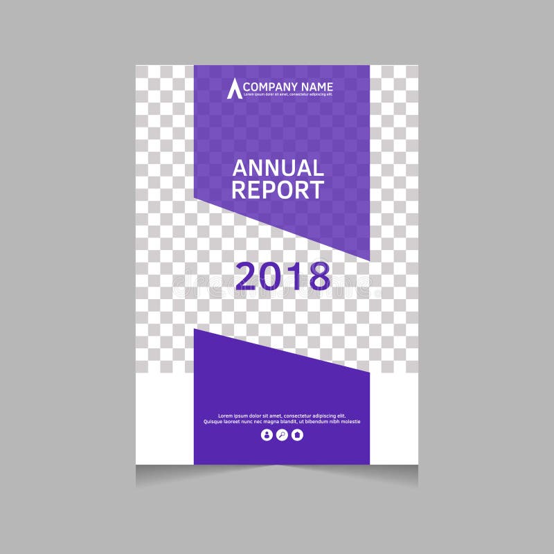 Annual Cover Layout Design. Front Page, Book Cover Template Design ...