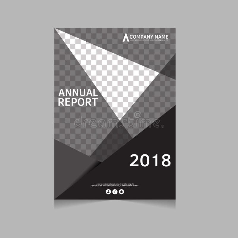 Annual Cover Layout Design. Front Page, Book Cover Template Design ...