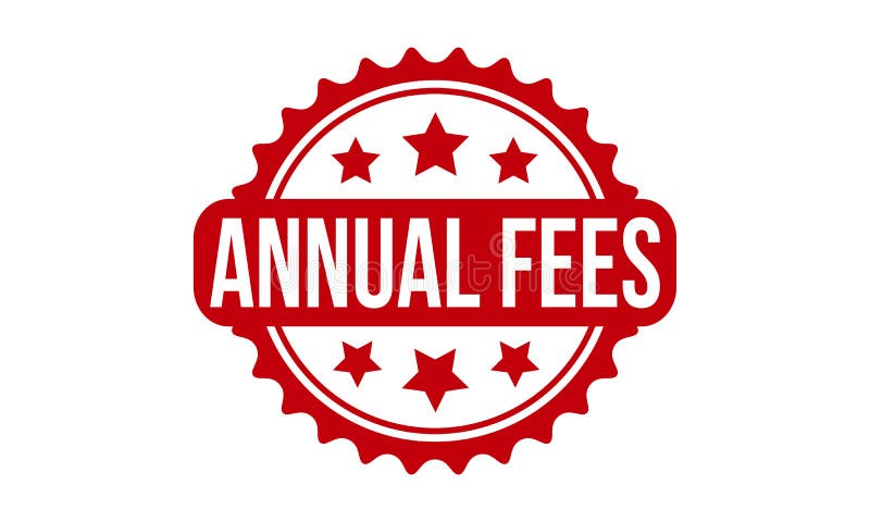 Annual Fees Rubber Grunge Stamp Seal Vector Illustration Stock Vector ...