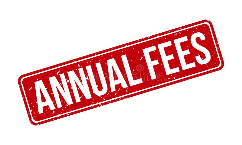Annual Fees Rubber Grunge Stamp Seal Vector Illustration Stock Vector ...