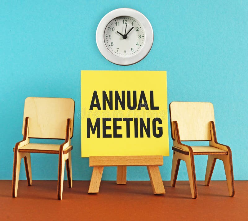 Annual Meeting is Shown Using the Text Stock Image - Image of company ...