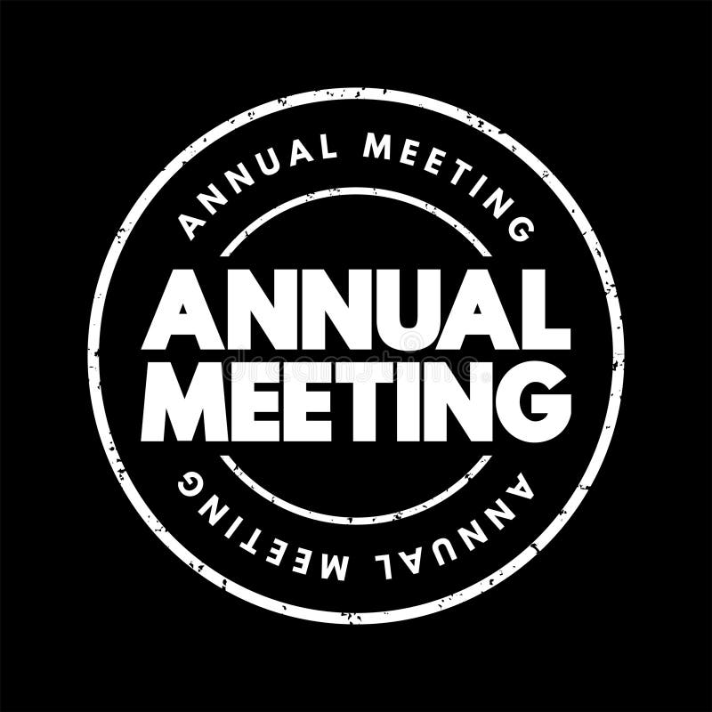 Annual Meeting Text Stock Illustrations – 6,628 Annual Meeting Text ...