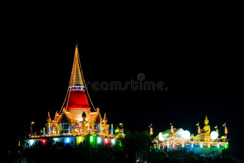 Annual Night Temple Festival Stock Image - Image of prosperity, outdoor ...
