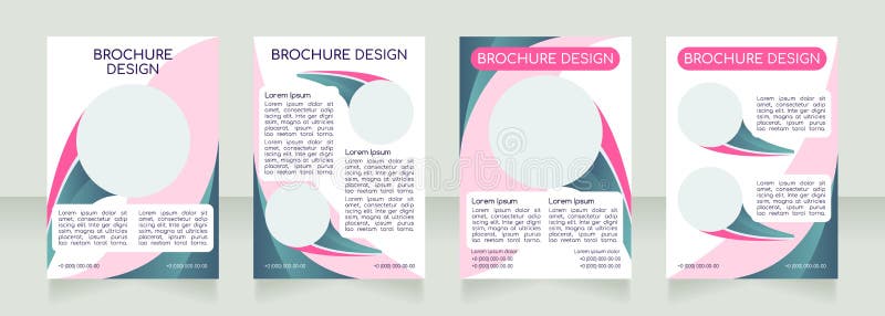 Annual Organization Report Blank Brochure Layout Design Stock Vector ...