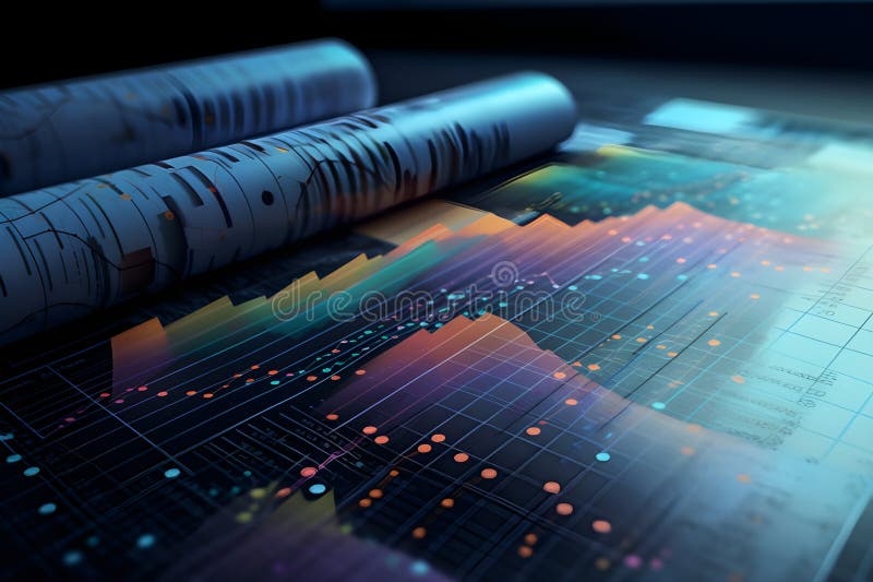 Annual Report,business Concept , Graph, Paper, Virtual , Data ...