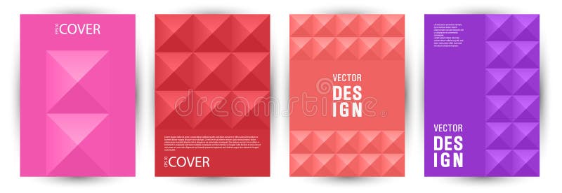 Annual Report Cover Template Bundle Vector Design. Minimalist Style ...