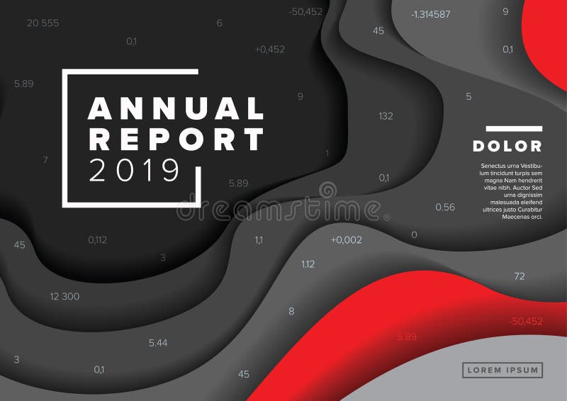 Annual Report Cover Template Stock Vector - Illustration of leaflet ...