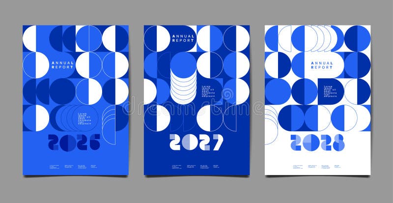 Annual Report, Template Layout Design , Dot Pattern, Typography Stock ...