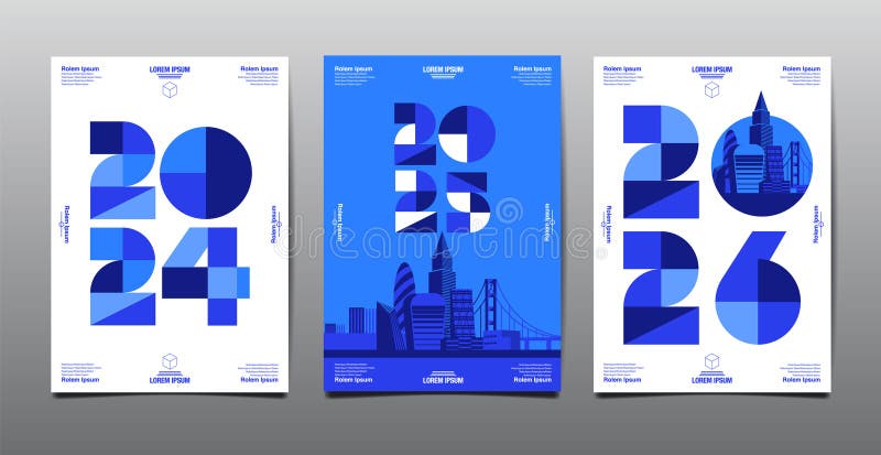 Annual Report, Template Layout Design 2024, 2025, 2026 Typography ...