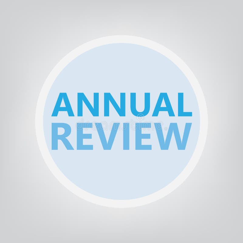 Annual review concept stock vector. Illustration of concept - 135777564