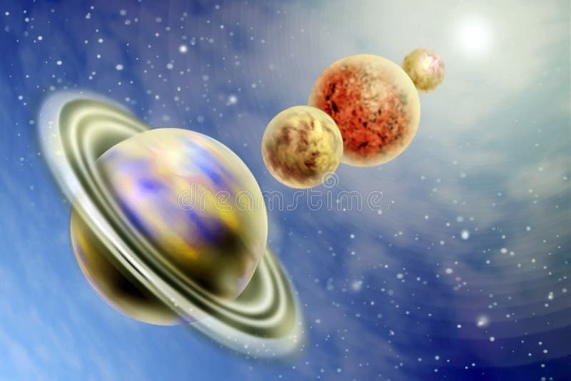 Big Parade of the Planets from 6 Planets of the Solar System Stock ...