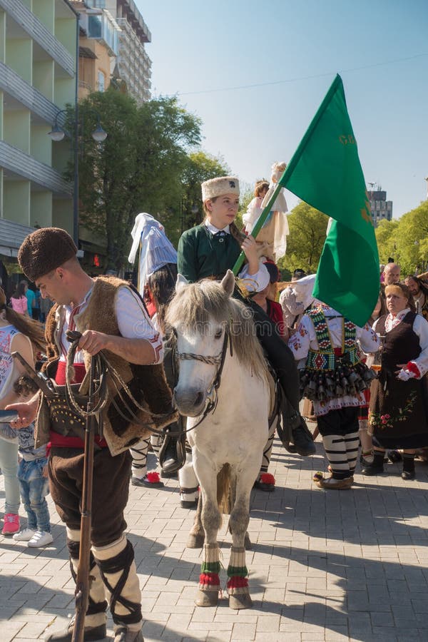 Annual Spring Carnival in Varna, Bulgaria. Editorial Stock Image ...