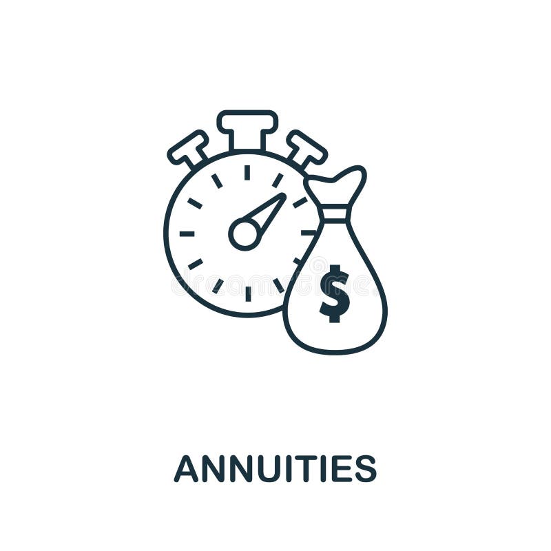 Annuities Icon Outline Style. Thin Line Creative Annuities Icon for ...