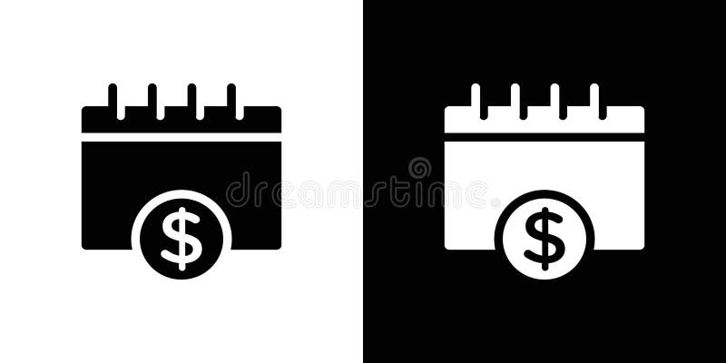 Annuity Due Icon Logo Set Vector Stock Vector - Illustration of bank ...