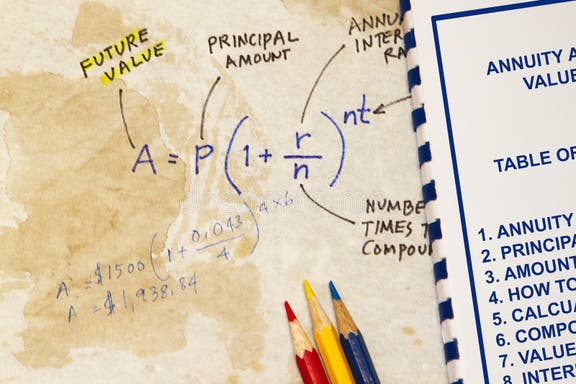 Annuity and Principal Value Stock Photo - Image of principal, balance ...