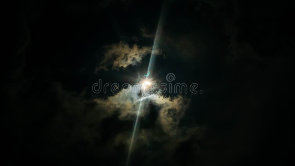 The Annular `Ring of Fire` Partial Solar Eclipse on the Dark Sky Stock ...