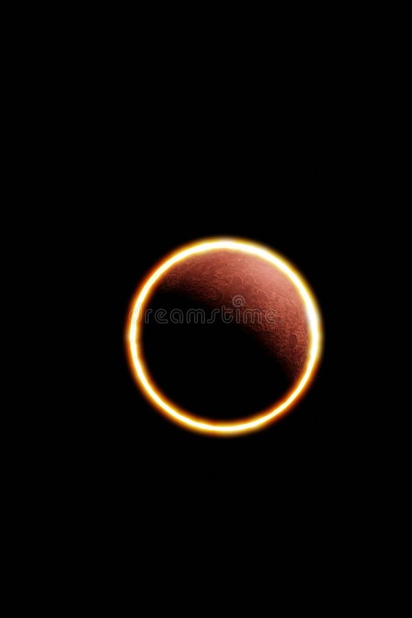 Annular Solar Eclipse Observed from the Earth Phenomenon in Which the ...