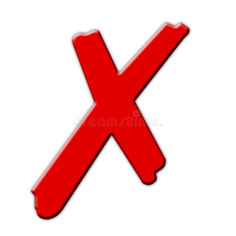 Signe De Croix-Rouge Pour Des Sites Web Symbole Faux D'isolement Sur L ...