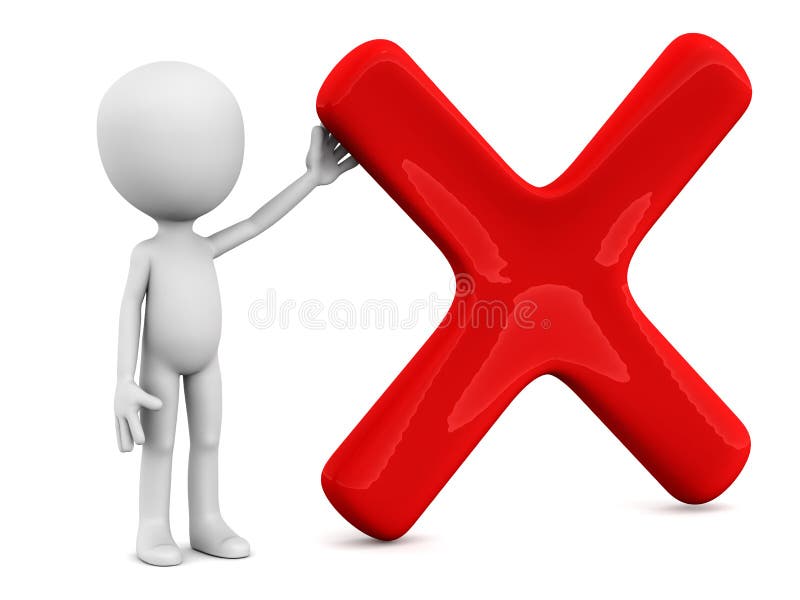 Annulation illustration stock. Illustration du rouge, humain - 6623076