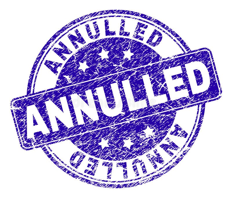 Scratched Textured ANNULLED Stamp Seal Stock Vector - Illustration of ...